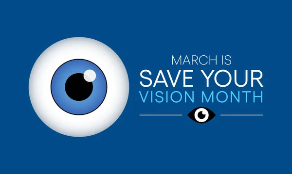 Save your vision month Vector Art Stock Images | Depositphotos