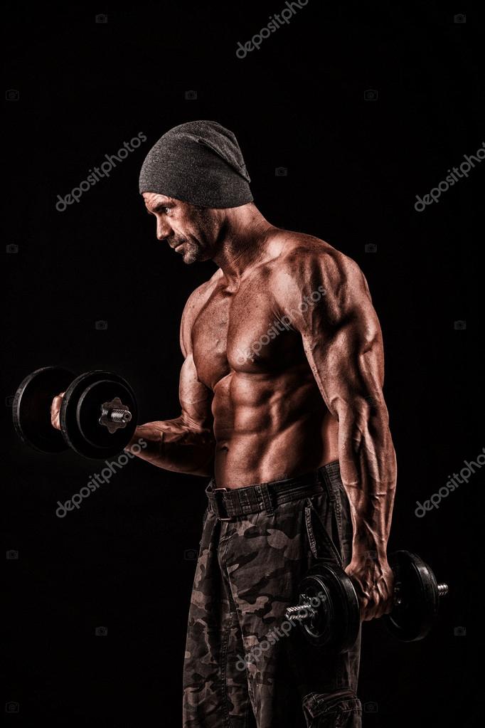 Army, military, strong man, weights, exercising, gym Stock Photo by ...