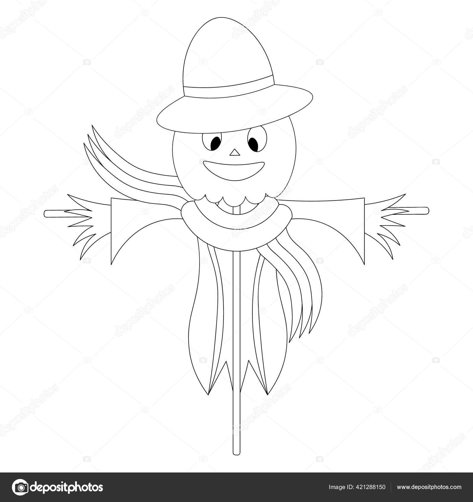 Scarecrow Hats Coloring Pages