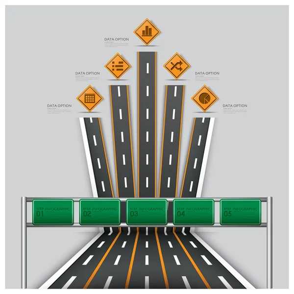 Road And Street Traffic Sign Business Infographic Design Templat ...