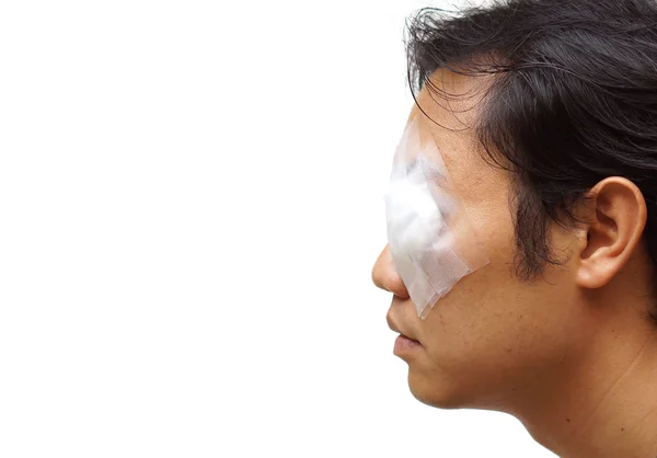 Medicine plaster patch on eye — Stock Photo © weerapat #123773062