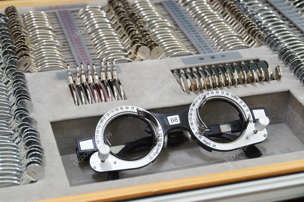 Trial frame and trial lenses — Stock Photo © weerapat #72568191