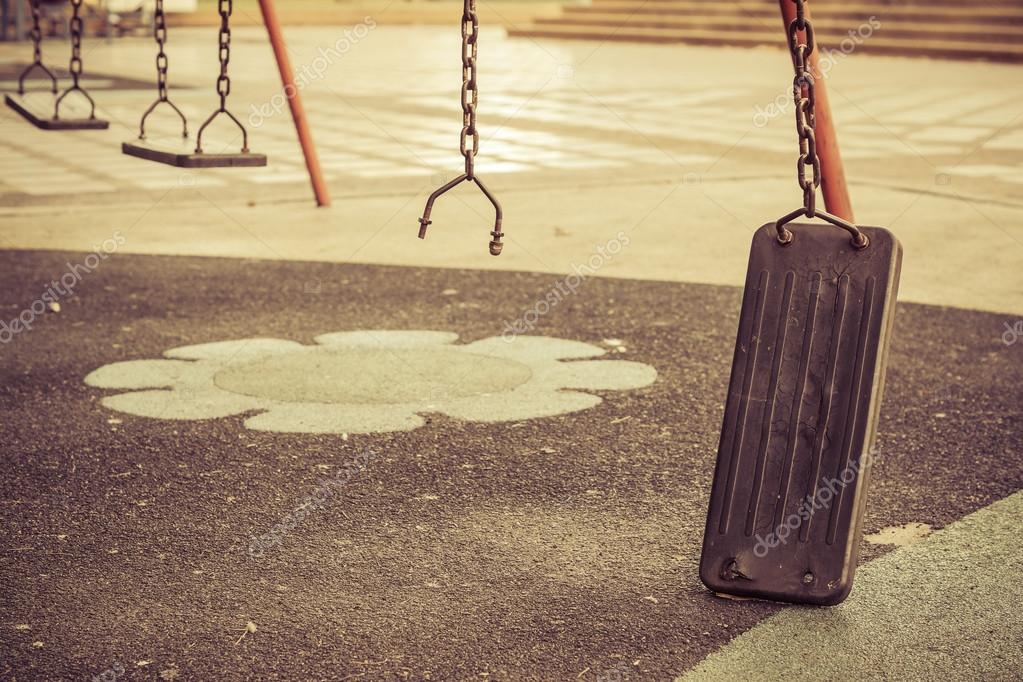 Broken chain swing — Stock Photo © weerapat #92394682