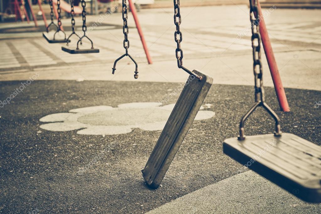 Broken chain swing — Stock Photo © weerapat #92395188