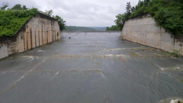 Plenty Water Falling Concrete Reservoir Dam Spillway Overflow Floodway ...