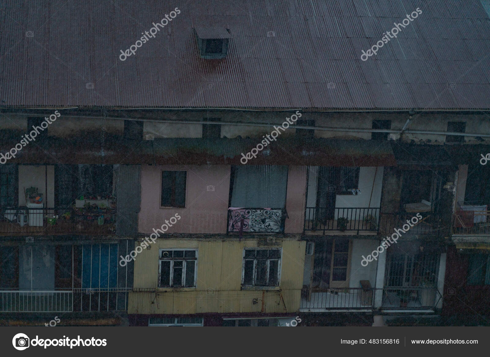 Heavy Rainfall City Stock Photo by ©Youatlas 483156816