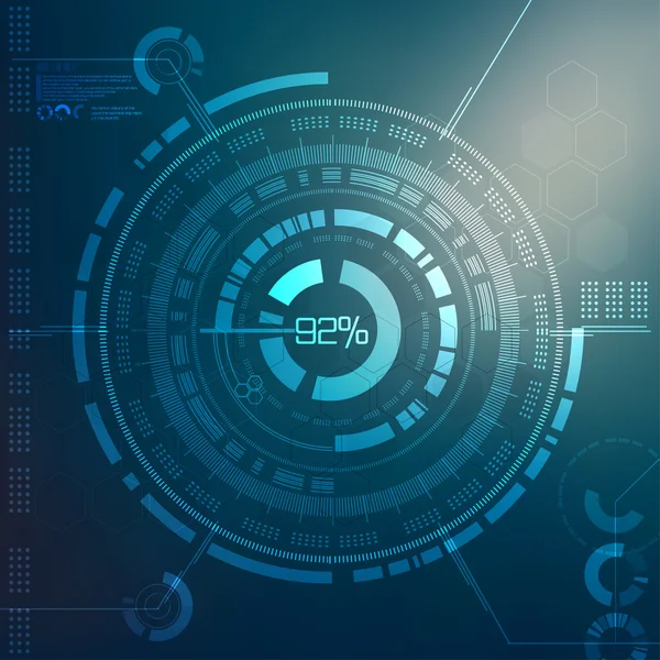 Abstract Technological Background With Various Technological Elements