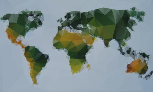 World map triangle design vector illustration Stock Vector Image by ...