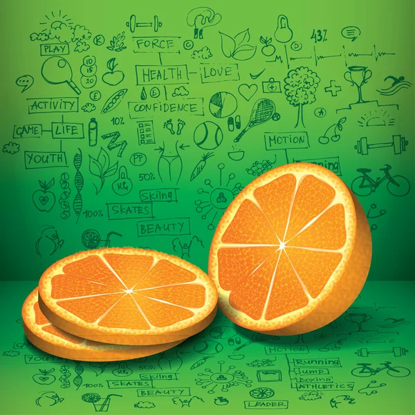 Orange healthy infographics Stock Vector Image by ©LisaAlisa_ill #61363093