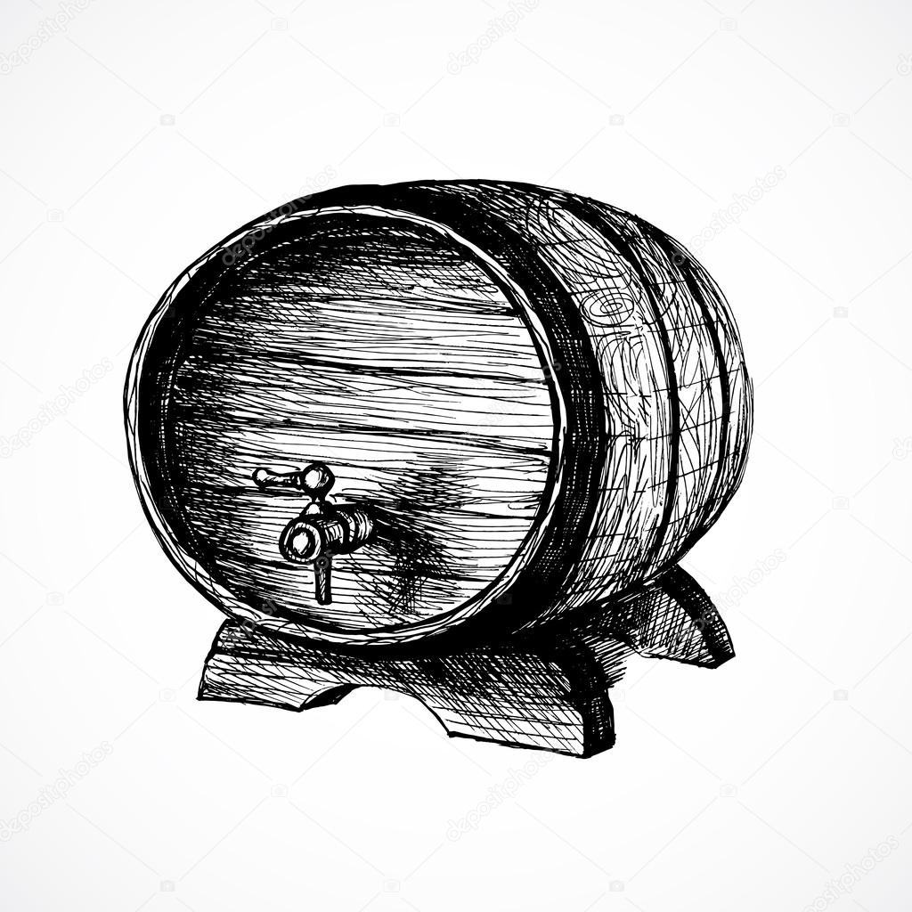 Wine cask sketch Stock Vector Image by ©LisaAlisa_ill #62462795
