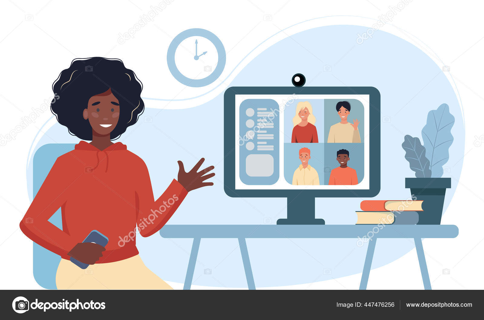 Computer Chat Clipart