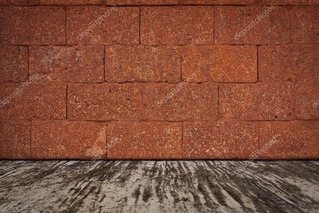 Laterite stone wall and a cement floor. Stock Photo by ©sibadanpics ...