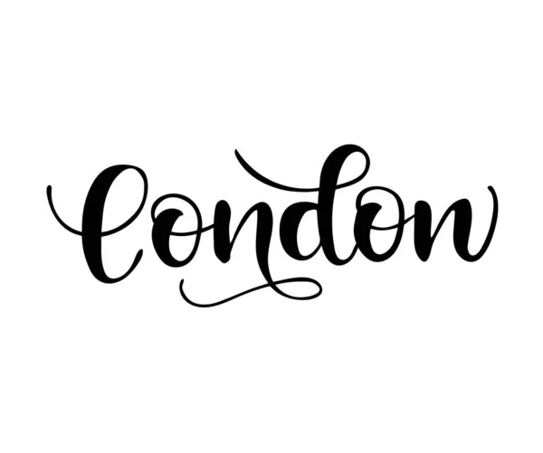 Black Donuts Cursive Lettering Isolated White Background Stock Vector ...