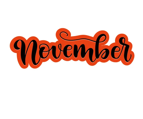 November Word Art
