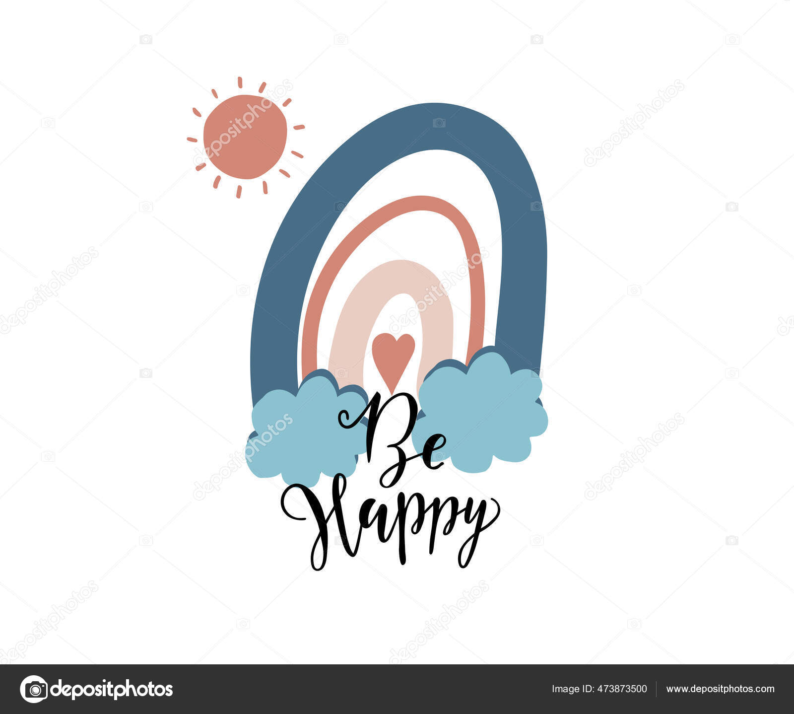 Ser Letras Felices Ilustración Vectorial Vector de stock por ©AnnaCondo ...