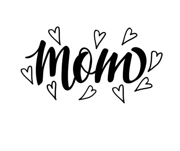 Mommys Little Love Lettering White Background Vector Illustration Stock ...