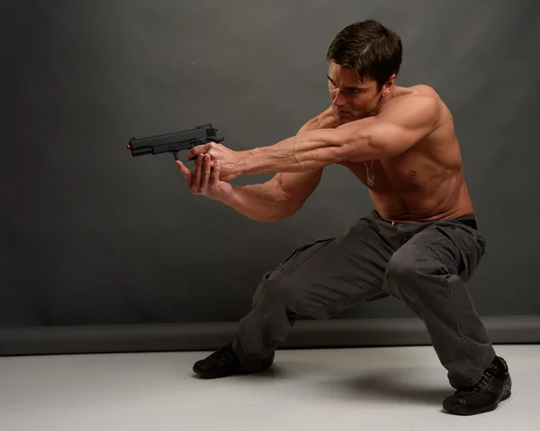 Gun Pose Reference Male