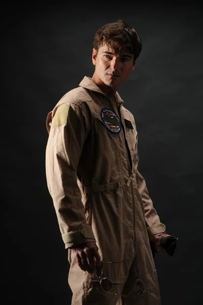 Handsome military air force pilot Stock Photo by ©romancephotos 96560026