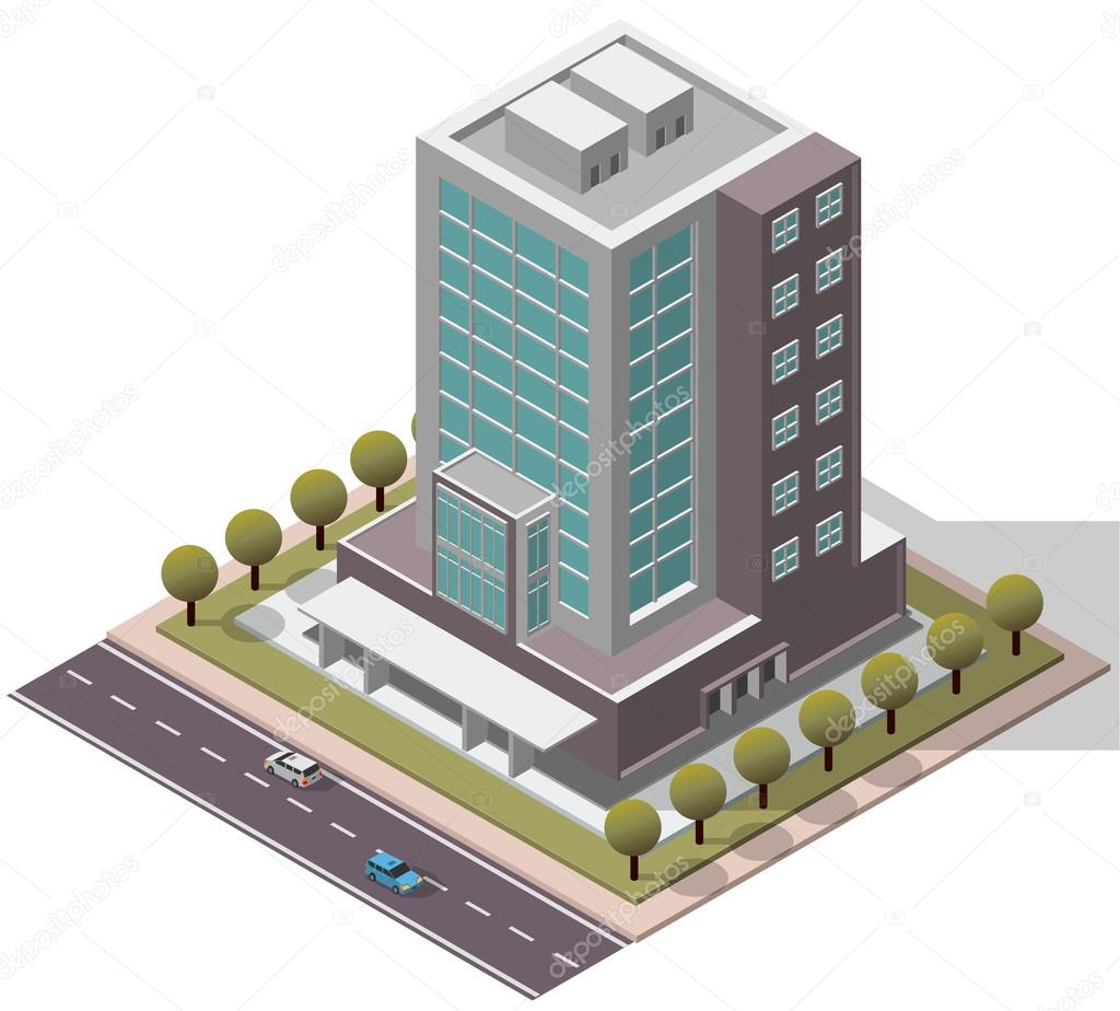 Vector Isometric Office Workplace Building — Stock Vector © noisyfish ... Vector Isometric Office Workplace Building — Stock Vector © noisyfish ...
