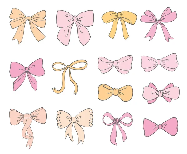 Cute Background Cartoon Bows Vector Illustration Stock Vector Image by ...