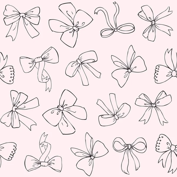 Cute Background Cartoon Bows Vector Illustration Stock Vector Image by ...