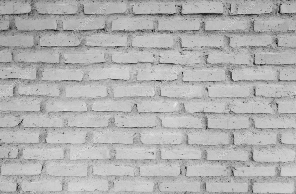 Textura De Fundo De Parede De Tijolo Em Escala De Cinza — Fotografias