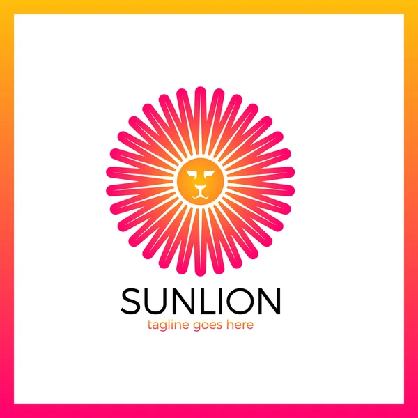 Sun lion logo | Myth Sun Lion Logo — Stock Vector © logolis #103721612