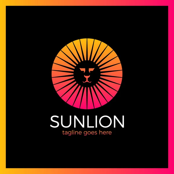 Sun lion logo | Myth Sun Lion Logo — Stock Vector © logolis #103721612