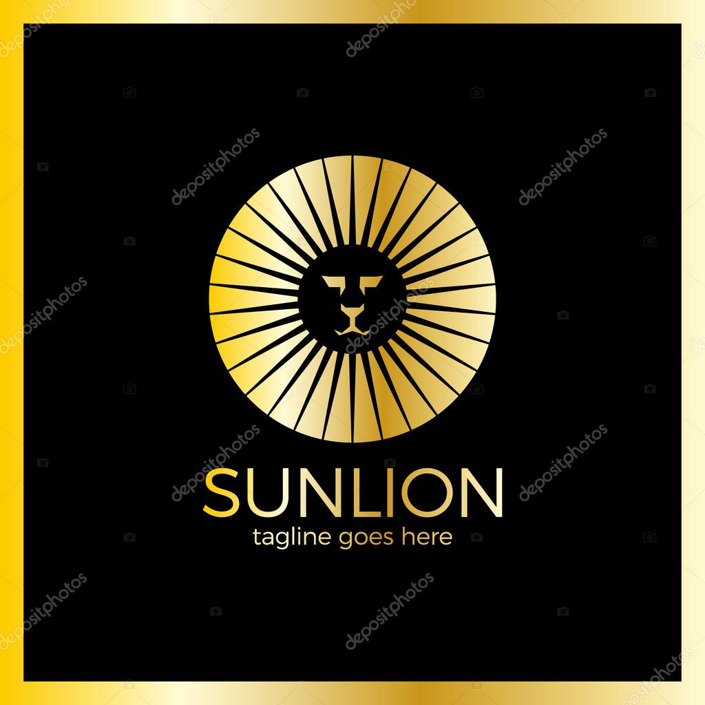 Sun lion logo | Myth Sun Lion Logo — Stock Vector © logolis #103721612