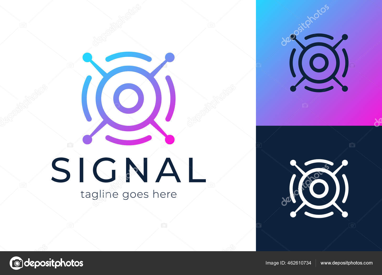 Logo Sinyal Logo Komunikasi Mata Satelit Modern Vektor Satelit Dalam Vektor Stok oleh ©logolis ...