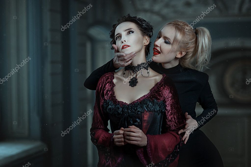 Vampire Biting Neck Art