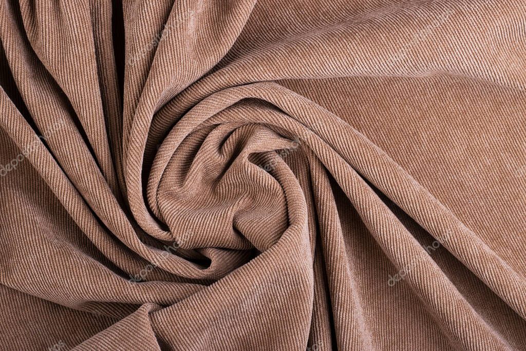 Textura de tejido de pana crema retorcida para el fondo. Fondo ...