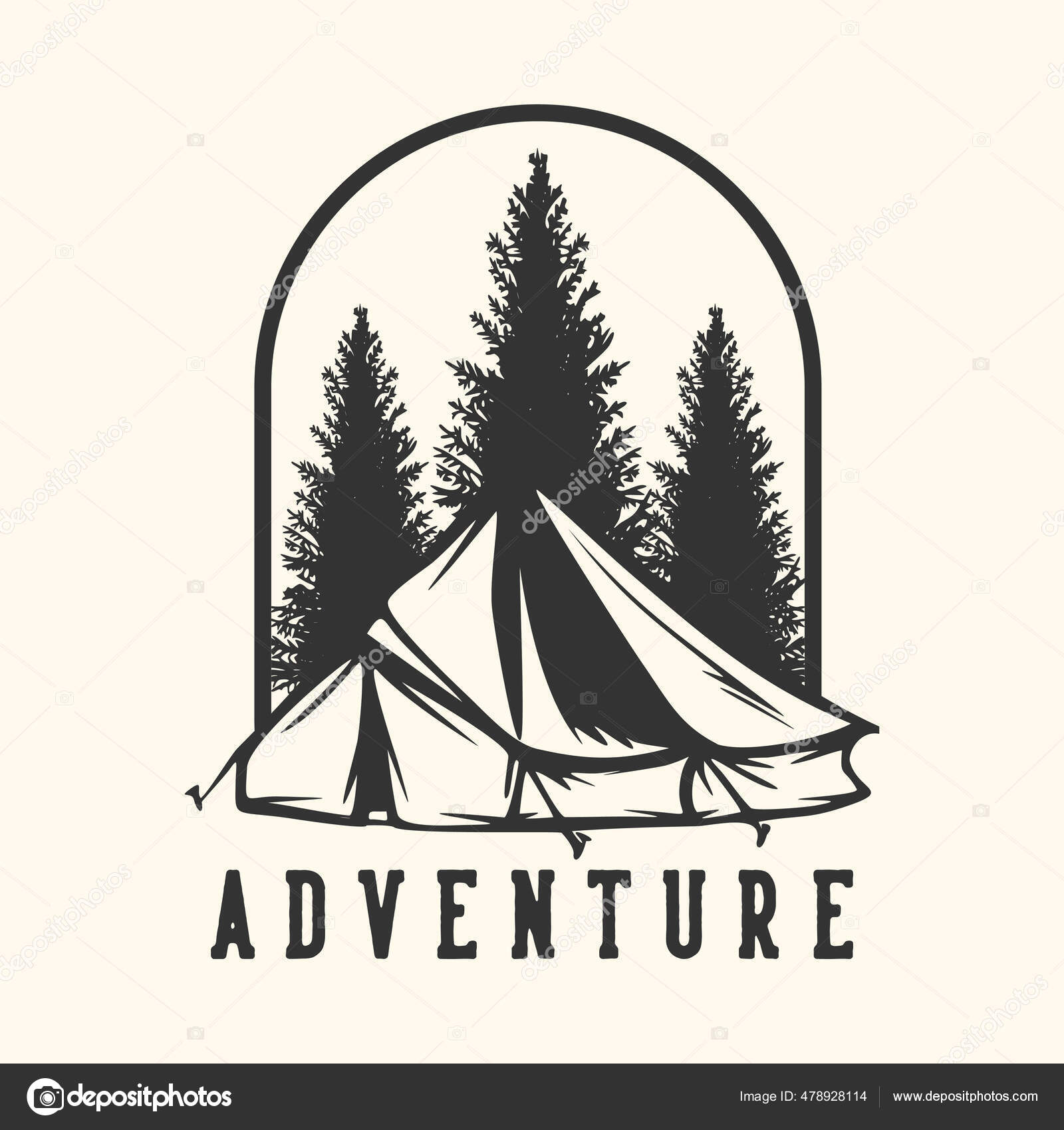 Camping Tent Logo Design