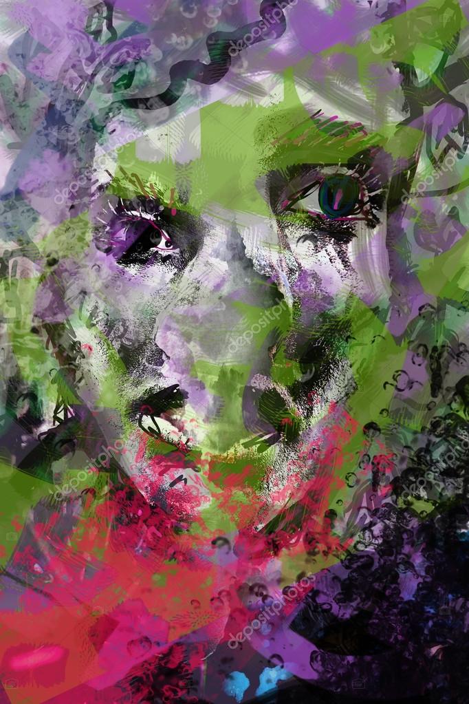Cracked female face art illustration Stock Photo by ©sandr2002 85703904