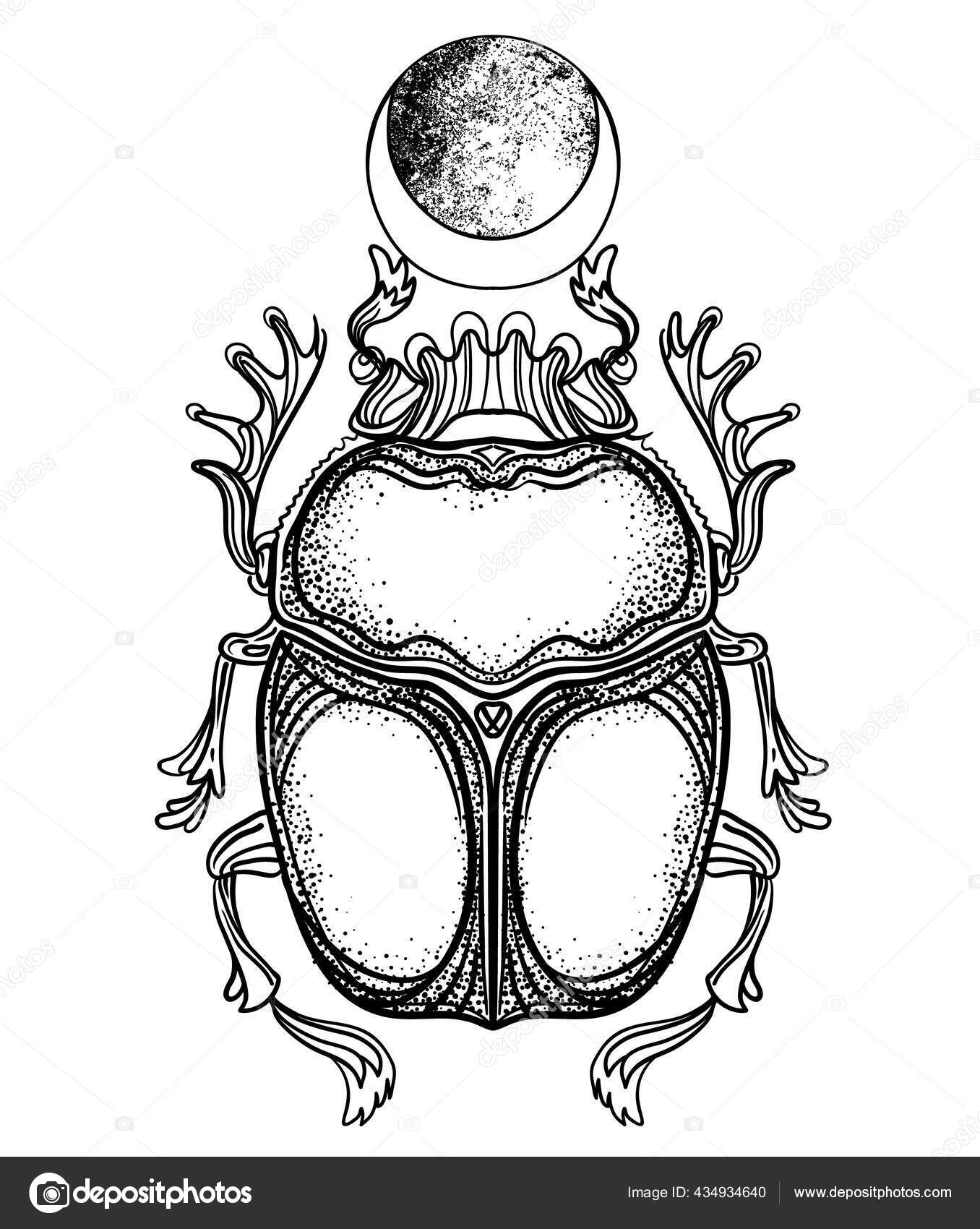 Ancient Egypt Scarab Beetle Tattoo