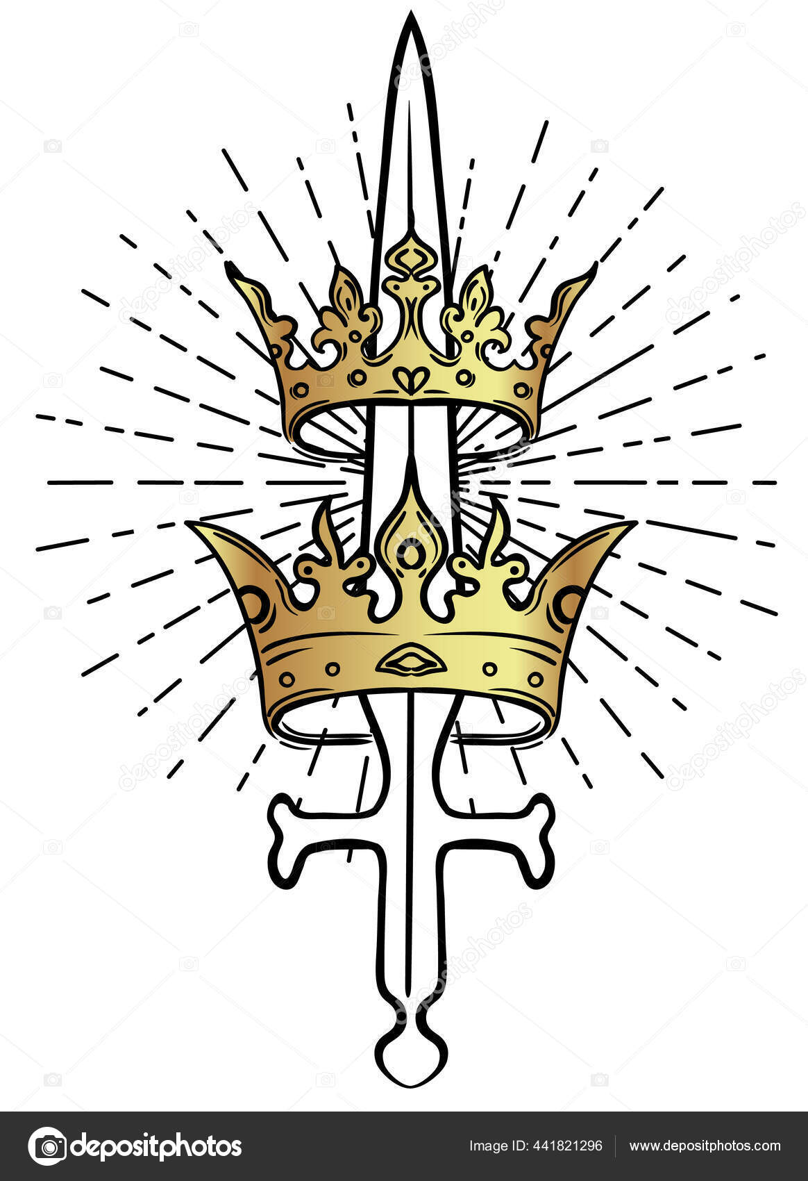 Gothic Crown Drawing