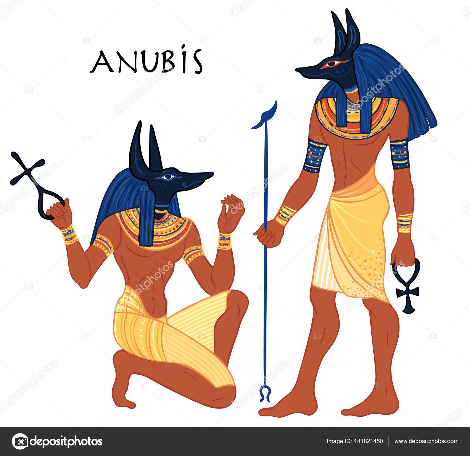 Anubis. di Mesir Kuno, dewa kematian, mumifikasi, pembalseman, alam ...