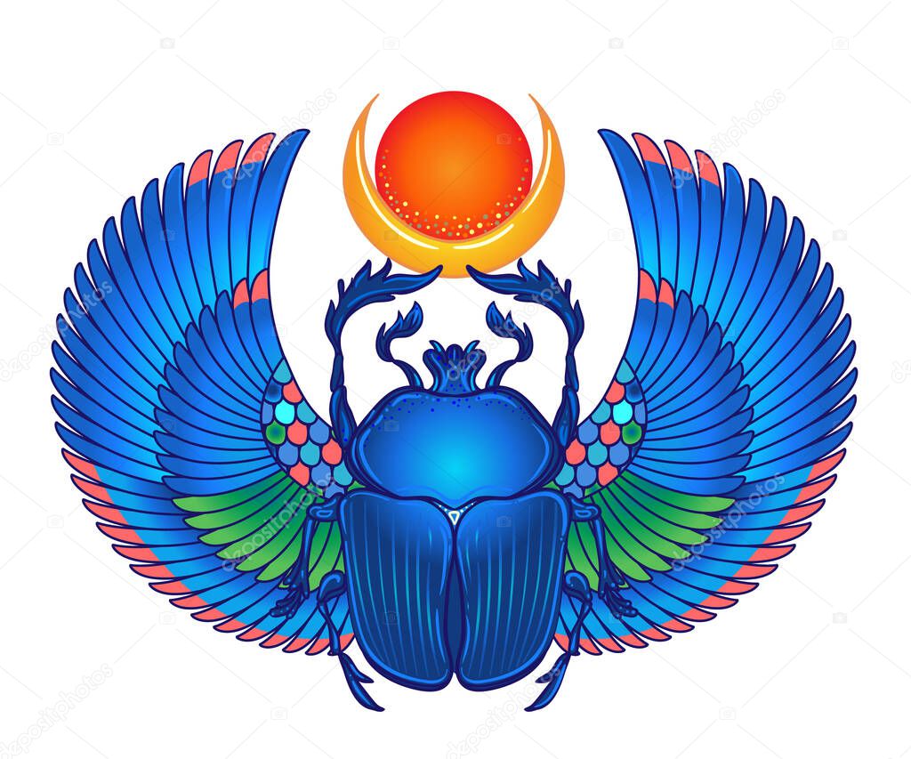 Disegno Di Scarabeo Egiziano