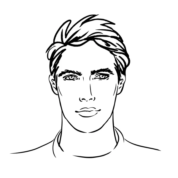 Hand-drawn fashion male model — Stock Vector © vgorbash #80043390