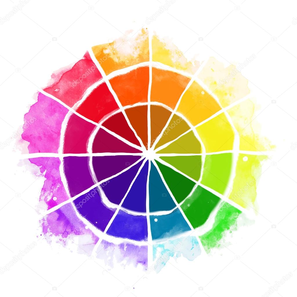 Handmade color wheel. Stock Illustration by ©vgorbash #80045846