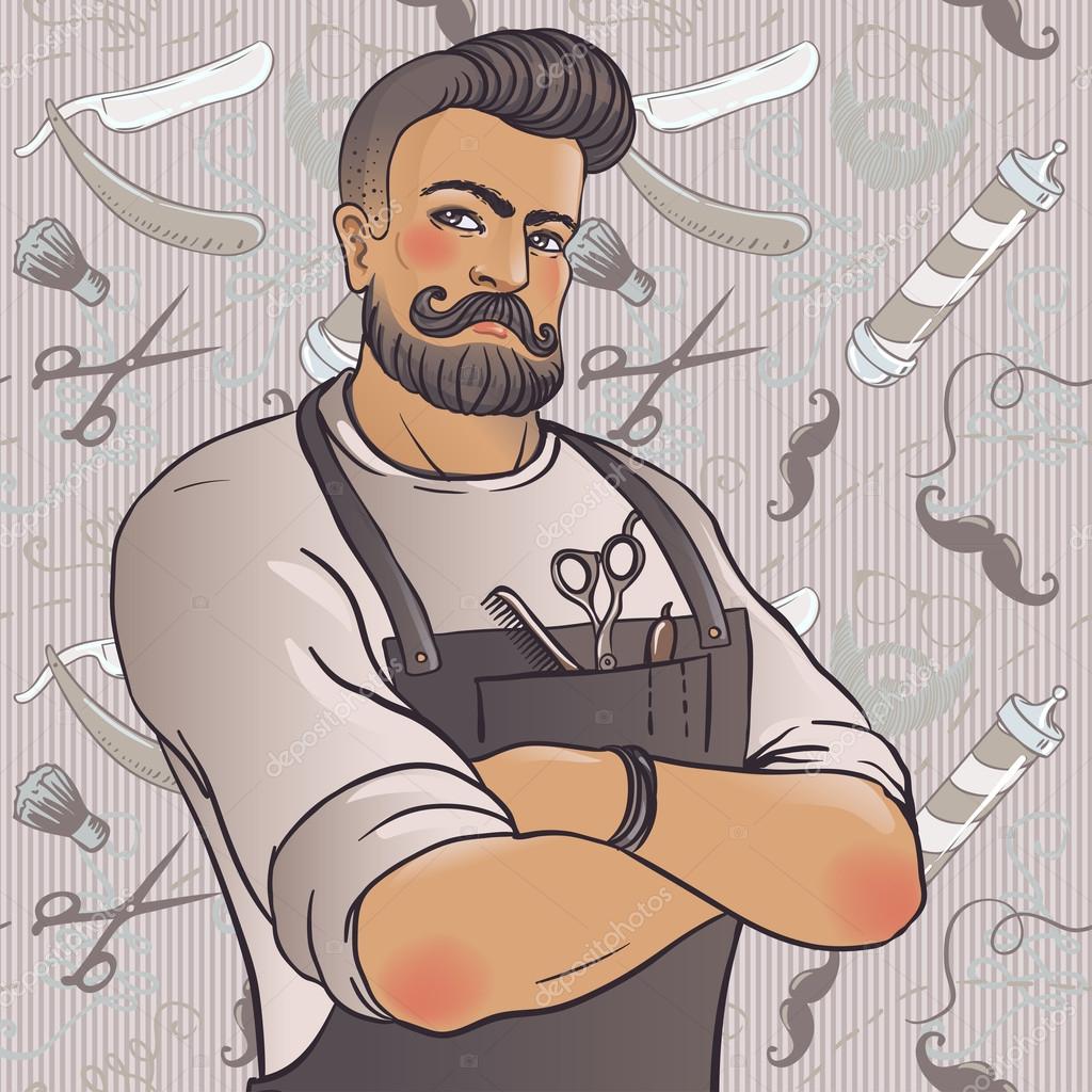 Hipster Barber Shop Stock Vector Image by ©vgorbash #80166118 Hipster Barber Shop Stock Vector Image by ©vgorbash #80166118