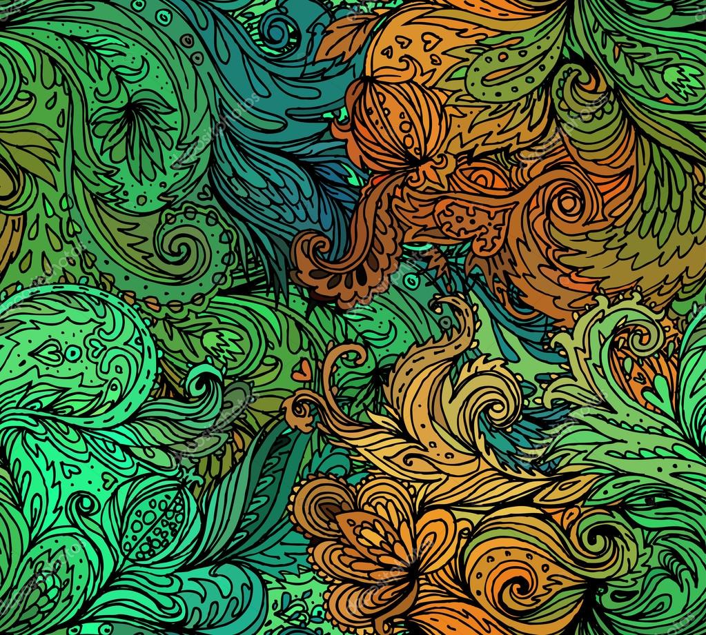 Floral Paisley Seamless Pattern — Stock Vector © Vgorbash 80389136