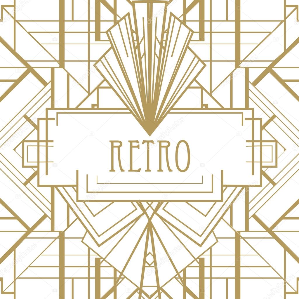 Art deco geometric retro pattern Stock Vector Image by ©vgorbash #80389700