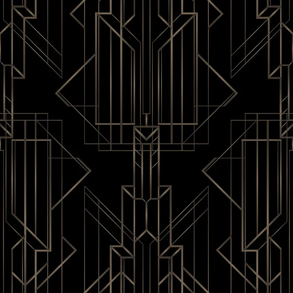 Art deco geometric retro pattern — Stock Vector © vgorbash #80391952