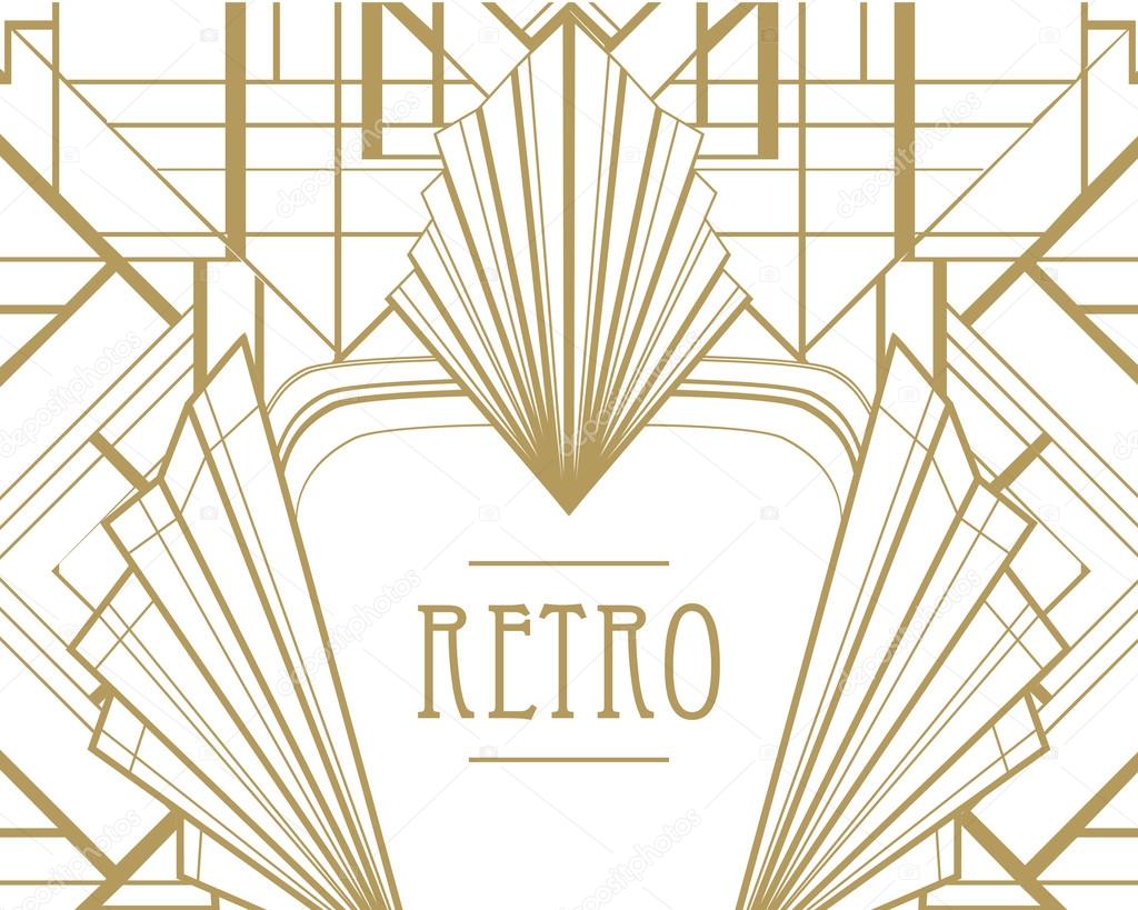 Art deco geometric retro pattern Stock Vector by ©vgorbash 80390370