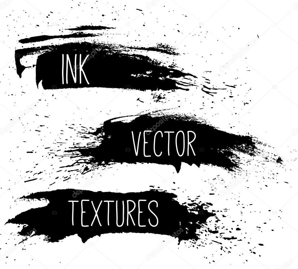 Ink texture set. Stock Vector Image by ©vgorbash #80390862