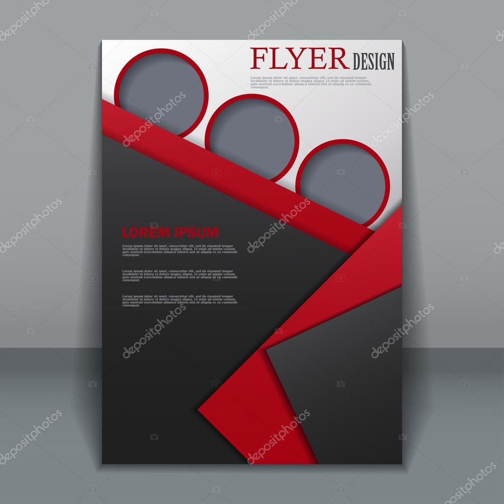 Vector flyer template for design Stock Vector by ©TashaHryshchenko 86385960