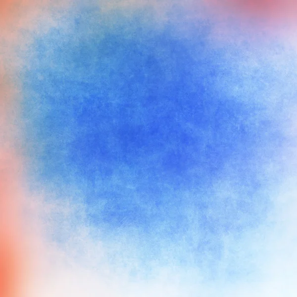 White beige background, abstract blue color splash of faded old pastel ...