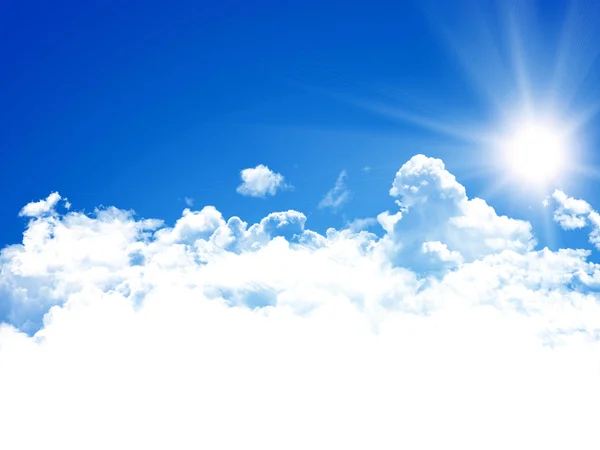 Sky background with clouds. Vector. — Stock Vector © almoond #13263281