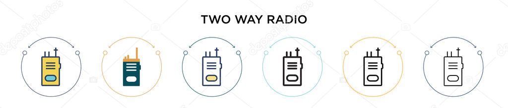 Two way radio Vector Art Stock Images | Depositphotos